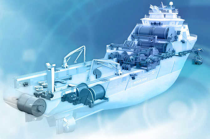 Deck machinery for anchor handling vessels - Kongsberg Maritime
