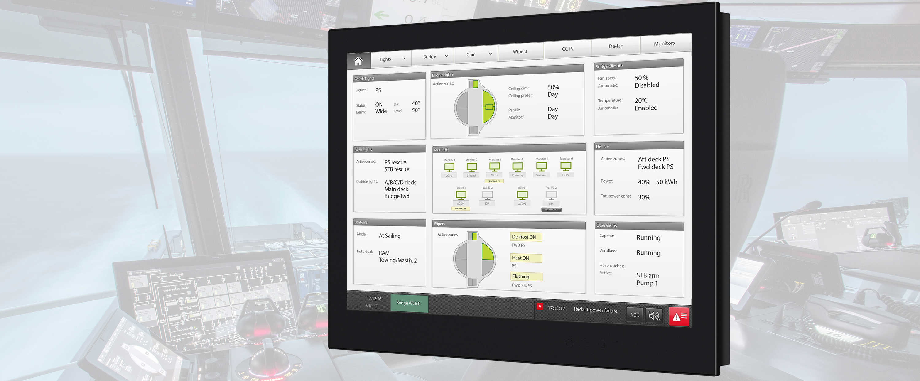 Acon bridge control - Kongsberg Maritime