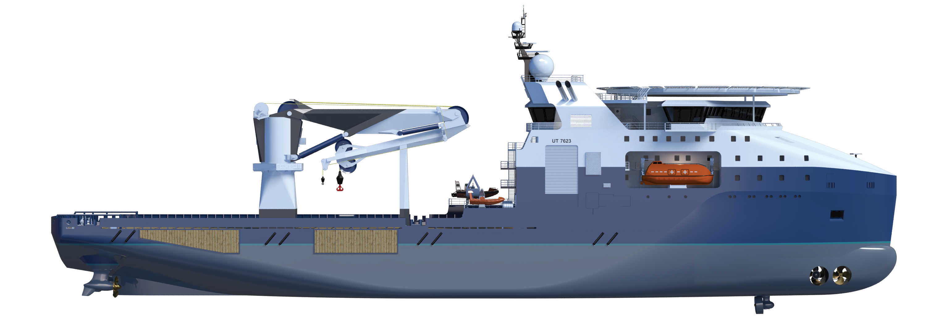 Subsea construction vessel design - UT 7623 - Kongsberg Maritime
