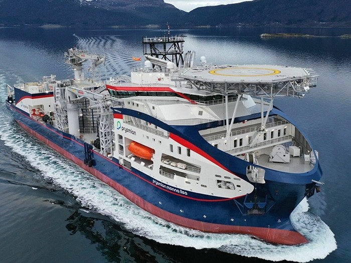 Monna Lisa cable laying vessel ship of the year 2025 - Kongsberg Maritime