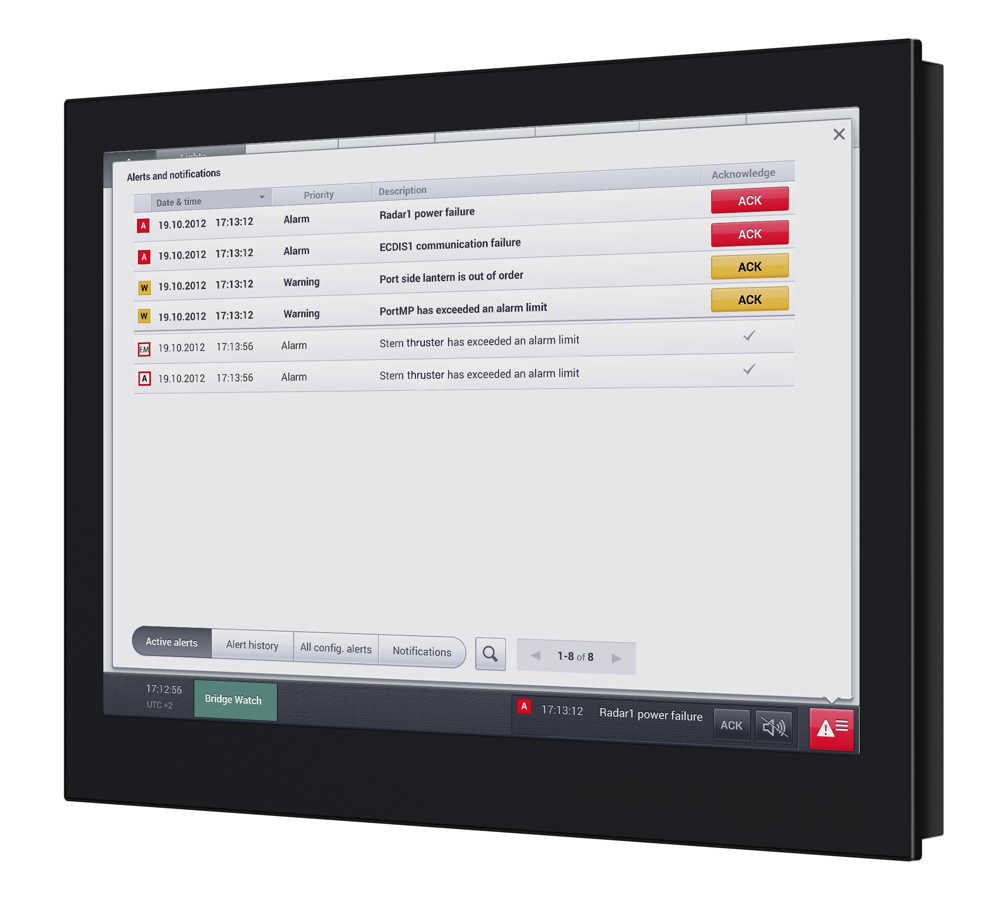 Bridge navigation watch and alert system - Acon - Kongsberg Maritime